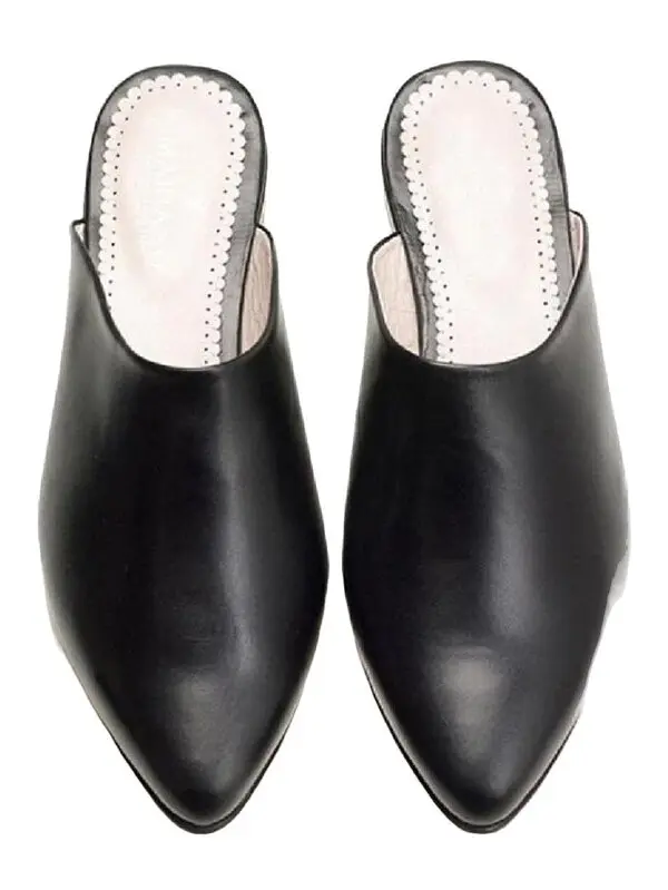 MARIANO SHOES Morena Wholecut Mules - Black