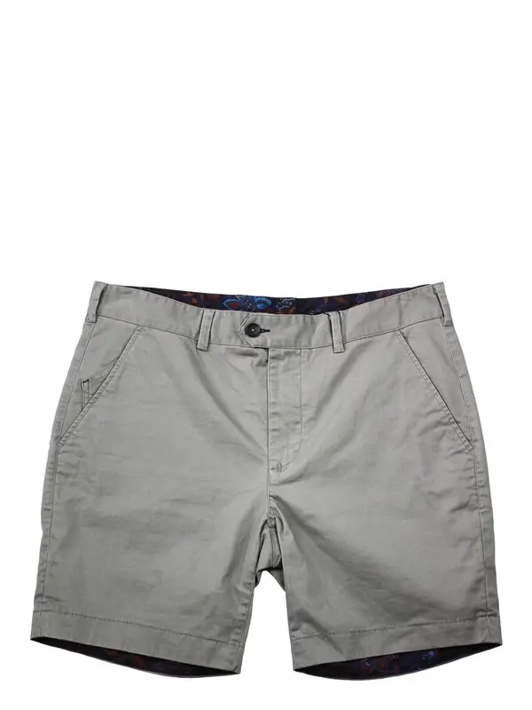 LORDS OF HARLECH Printed Cotton Short - Grey