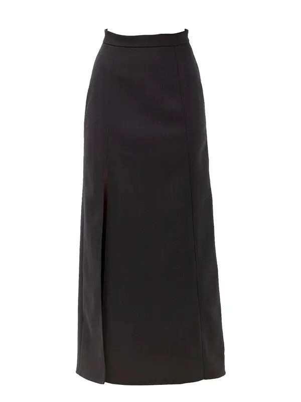 MAISON BOGOMIL Slit Maxi Skirt - Black