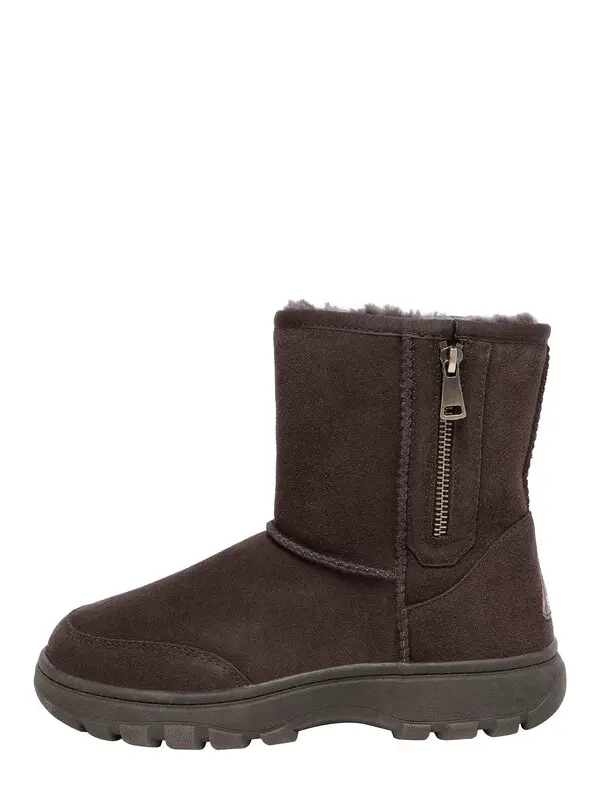 EVERAU AUSTRALIA Starling Zipper Short Boots - Brown