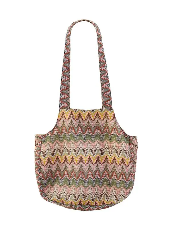 AULALA PARIS Broderie Beach Tote Bag - Beige/pink