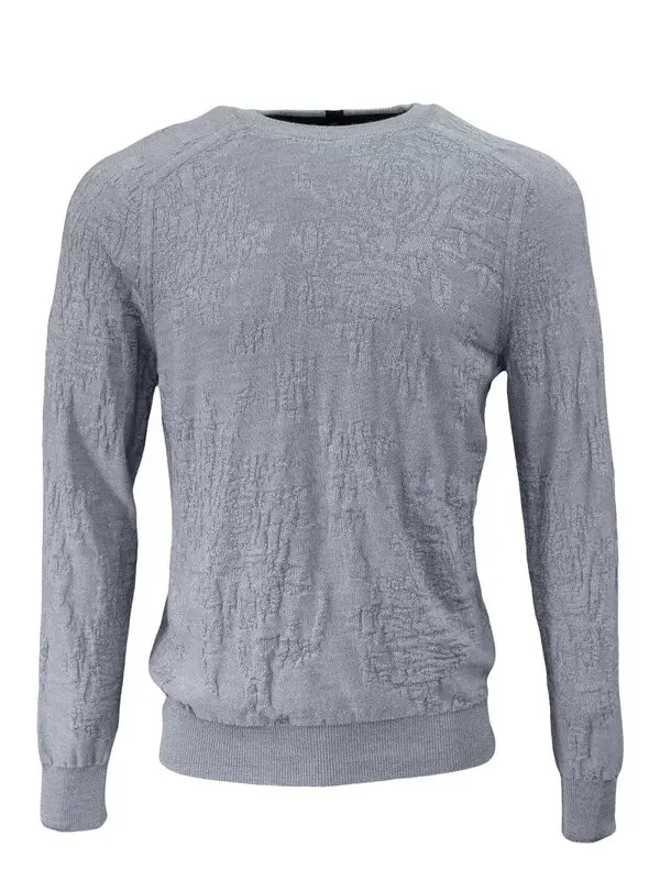 LORDS OF HARLECH Merino Crewneck Sweater - Grey
