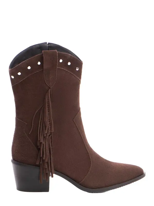THE 5TH ELEMENT Dakota Mini Suede Boots - Brown
