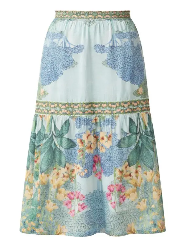 RAISHMA Tracy Viscose Skirt - Blue
