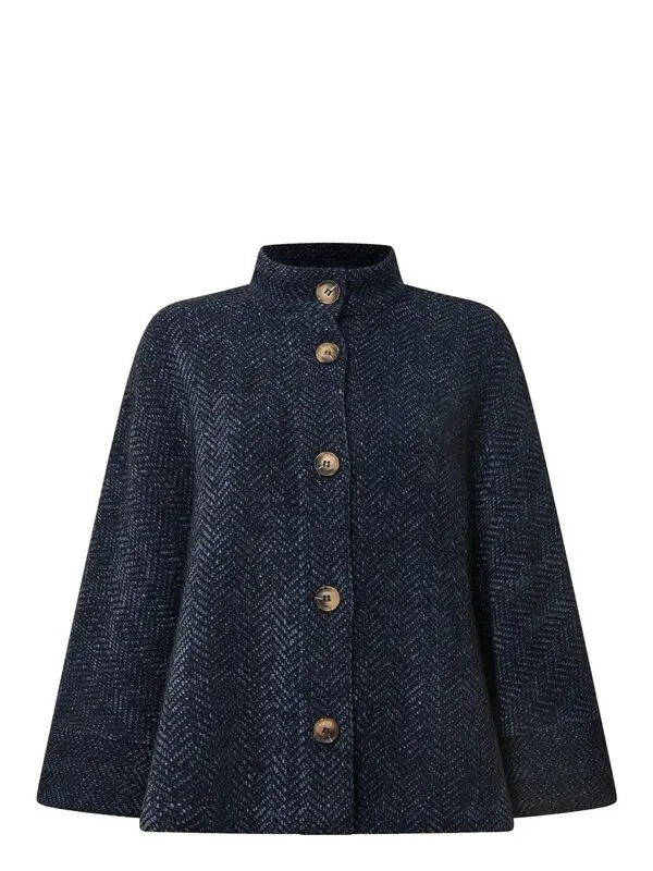JAMES LAKELAND Textured Batwing Jacket - Blue