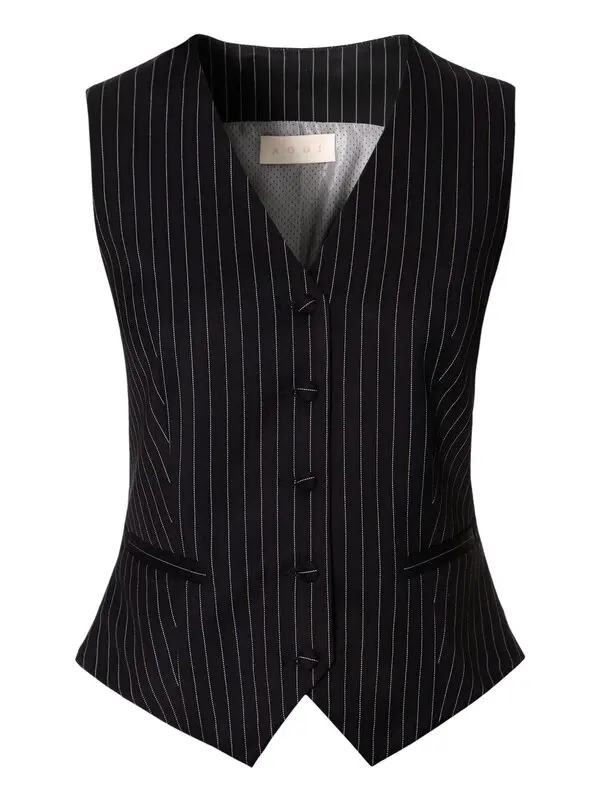 AGGI BY HALEWSKI Hana Shadow Vest - Black