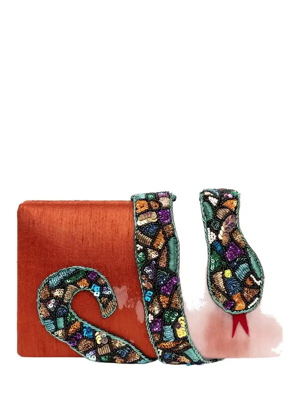 SIMITRI Spice Kaa Clutch - Orange