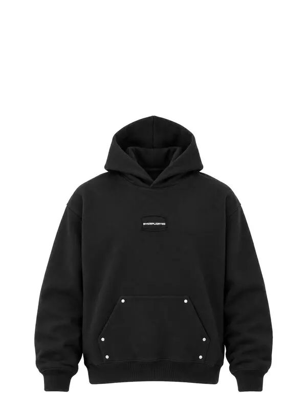 MYSIMPLICATED Cotton Hoodie With Hidden Logo - Black