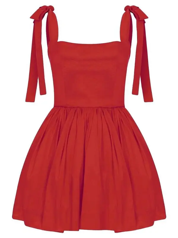 NAZLI CEREN Sibby Mini Dress - Red