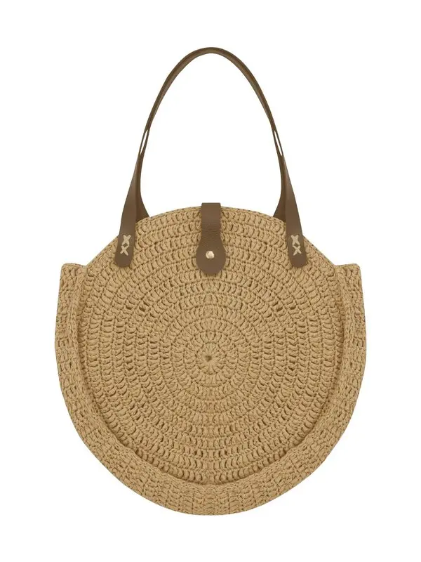 PERALUNA Kai Hand-knitted Shoulder Bag - Brown