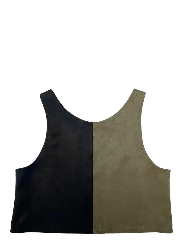 BY NOA RAWITZ Color Blocked Top - Black/green/grey