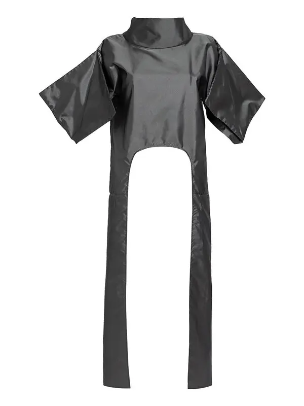 BIANCA POPP Long Sides Taffeta Top - Silver