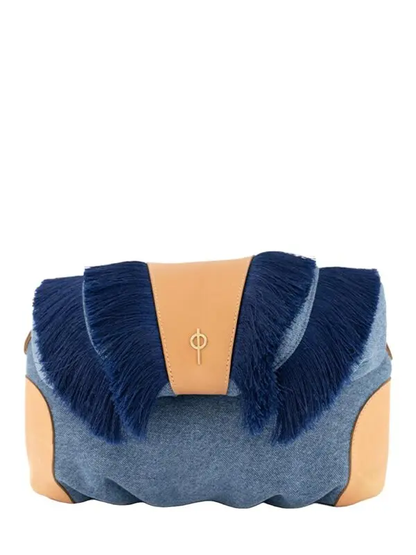 OTRERA Jean Fringe Leda Crossbody - Blue