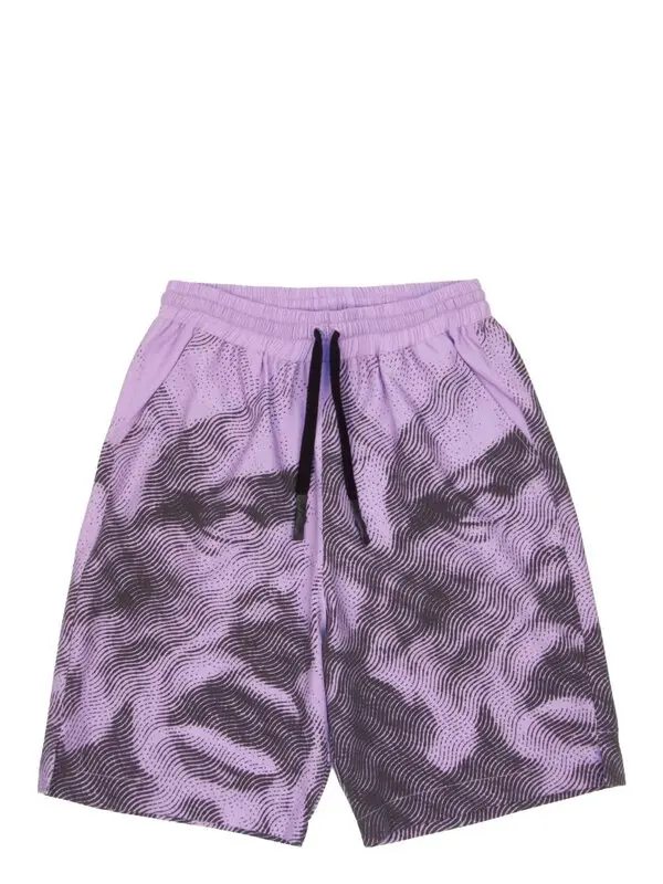 MYSIMPLICATED Printed Bermuda Shorts - Purple/black