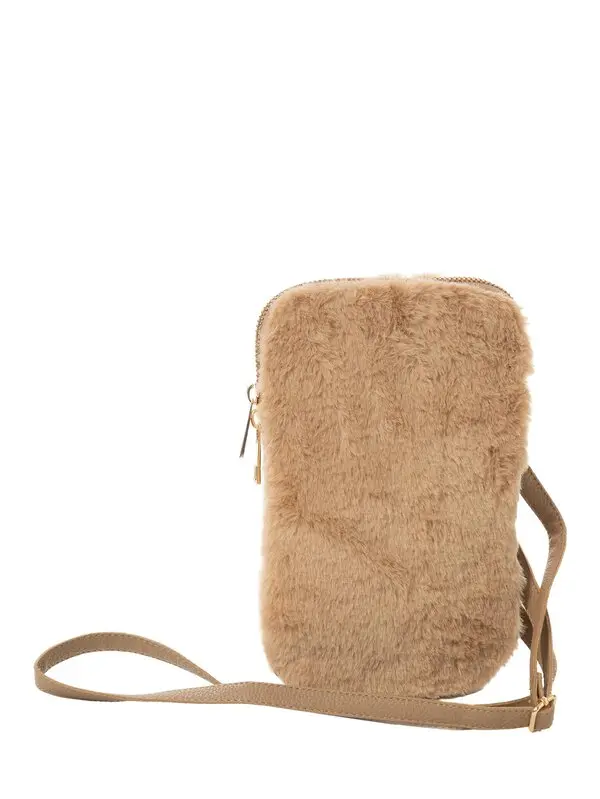 SIDNEY BYRON The Heather Winter Cellphone Crossbody - Brown