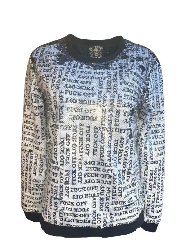 ANY OLD IRON Sequined Sweatshirt - White