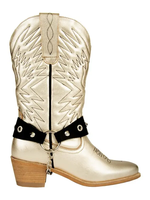 URBNKICKS Cowboy Boots - Gold