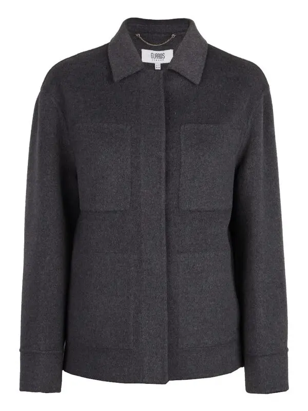 GUARDS LONDON Joanna Wool Cashmere Jacket - Grey