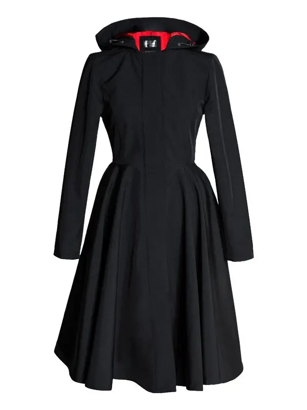 RAINSISTERS Coat With Red Lining - Black