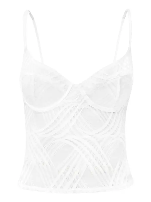 OW Kayla Lace Top - White