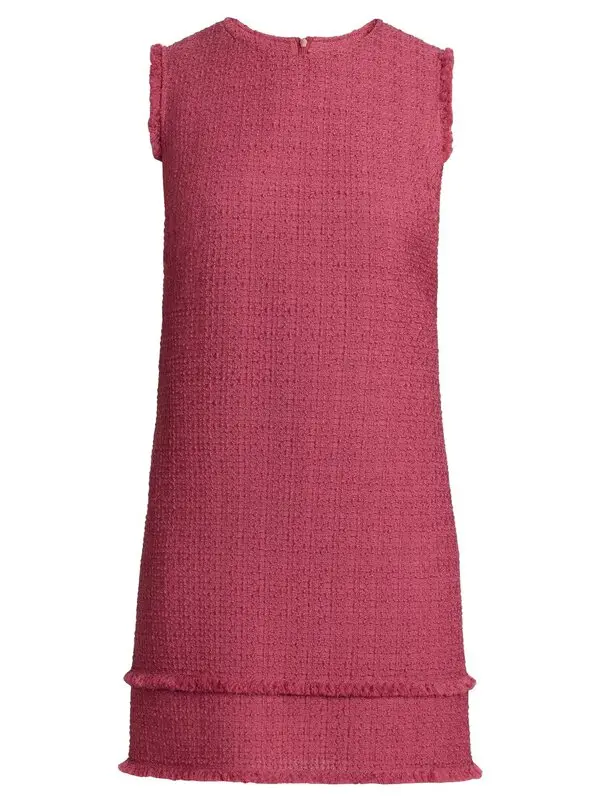 Santorelli Aretha Tweed Shift Dress - Pink