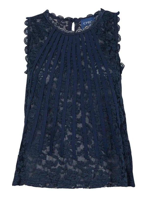 TANTRA SPAIN SL Sleeveless Lace Top - Blue