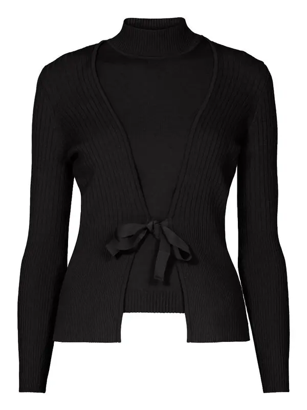 RUMOUR LONDON Erika & Erin Merino Wool Set - Black