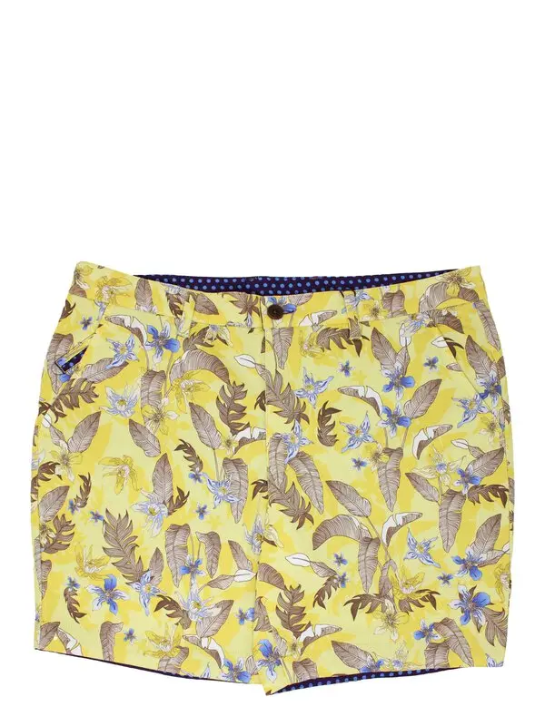 LORDS OF HARLECH Edward Falling Flowers Short - Yellow
