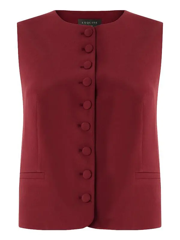 EXQUISE Elowyn Vest - Red