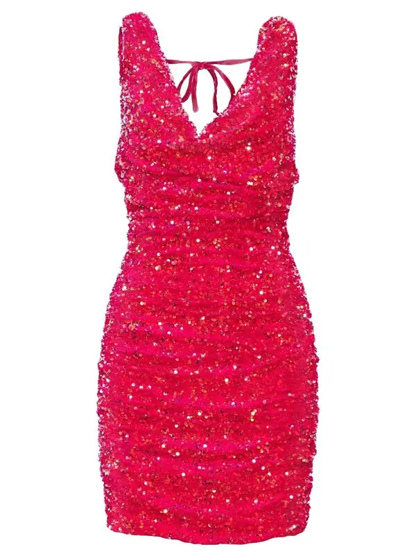 OFUURE Sequin Mini Dress - Pink