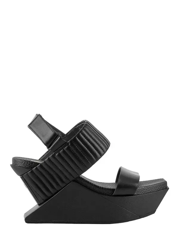 United Nude Delta Wedge Puffier Sandals - Black