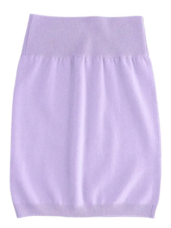 ZENZEE Cashmere Mini Skirt - Purple