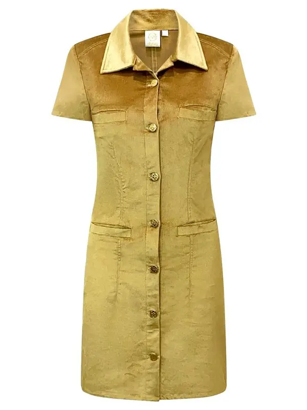 WHY MARY En Glow Coat Dress - Gold