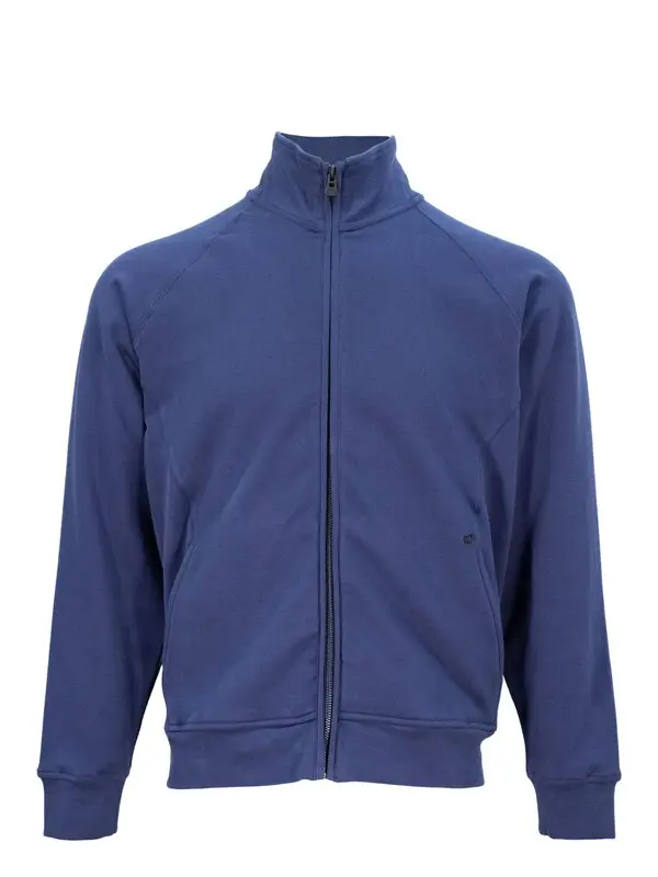 LORDS OF HARLECH Neville Embossed Full-zip Jacket - Blue