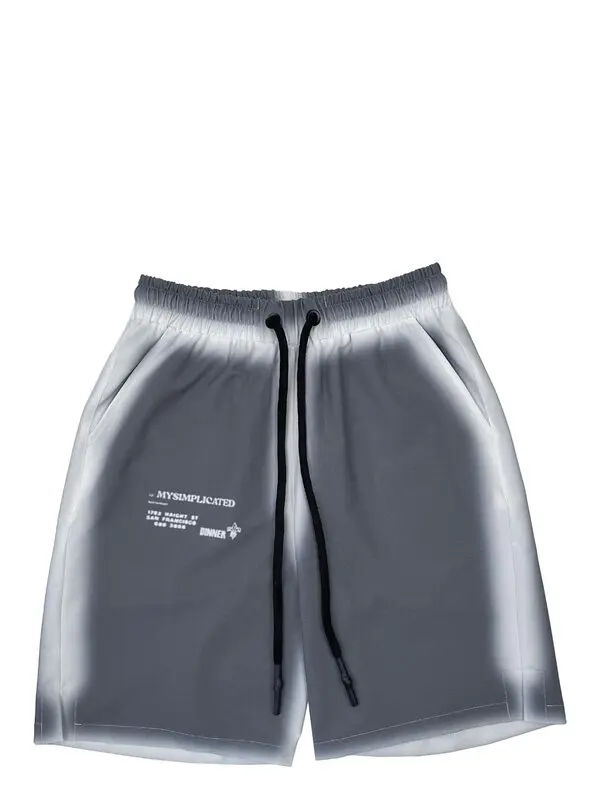 MYSIMPLICATED Bermuda Shorts With Graphic Print - Grey/white