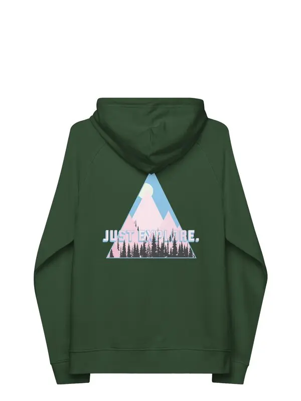 ANCHOR & CREW Seeker Organic Cotton Raglan Hoodie - Green