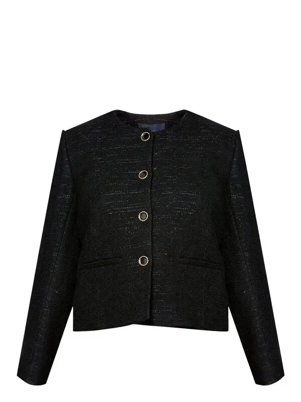HELEN MCALINDEN Cassandra Boucle Jacket - Black