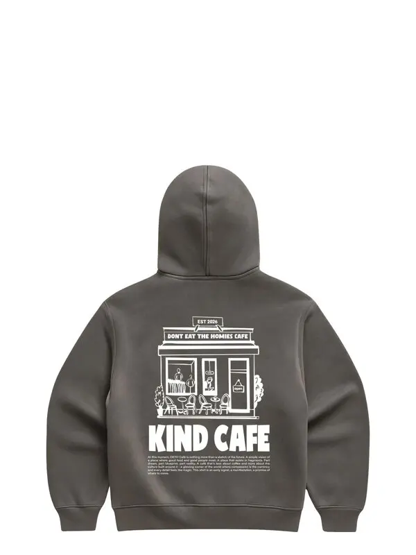 DONT EAT THE HOMIES Deth Cafe Hoodie - Grey