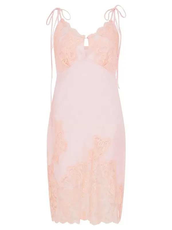 LISA THE LABEL Le Jardin Papillon Slip Dress - Pink