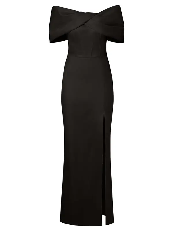 TIA DORRAINE Love In Bloom Maxi Dress - Black