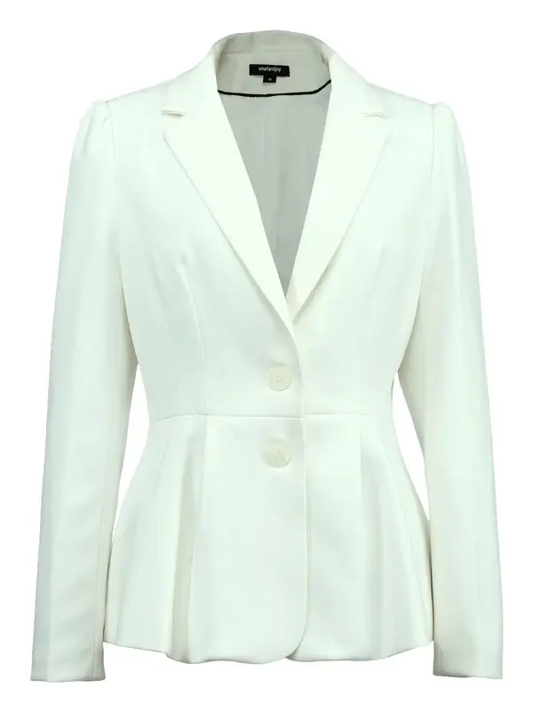 SMART AND JOY Fit And Flare Blazer - White