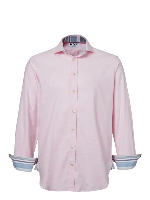 KOY CLOTHING Cotton-cashmere Shirt - Pink