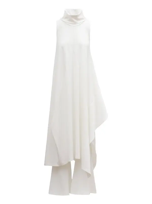 JULIA ALLERT Knit Dress And Pants Set - White