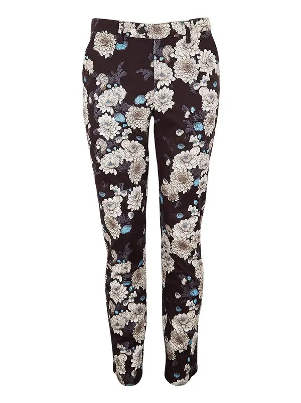 LORDS OF HARLECH Jack Serious Floral Pant - Black
