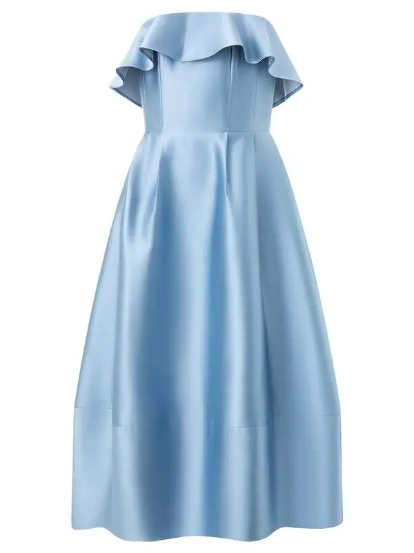 EMMA WALLACE Cloe Strapless Dress - Blue
