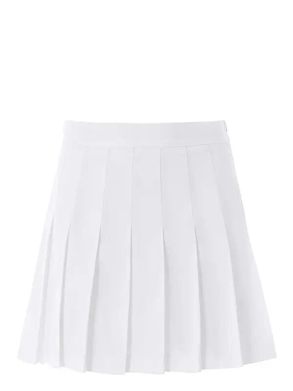 LITA COUTURE Pleated Mini Skirt - White