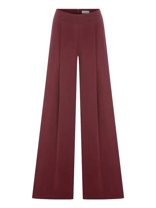 NAZLI CEREN Mui Wide-leg Trousers - Purple