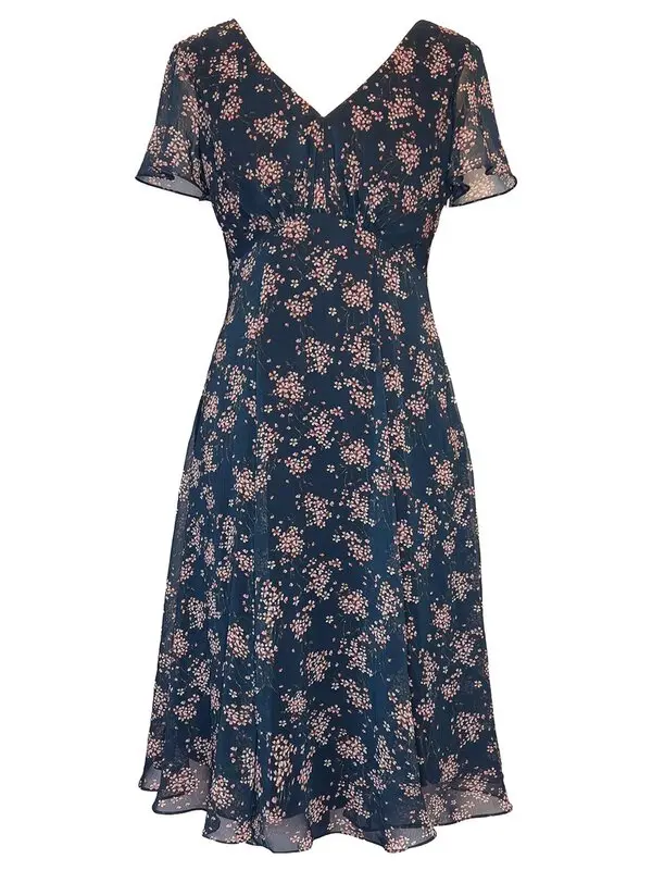 ALIE STREET LONDON Miranda Ditsy Floral Dress - Blue