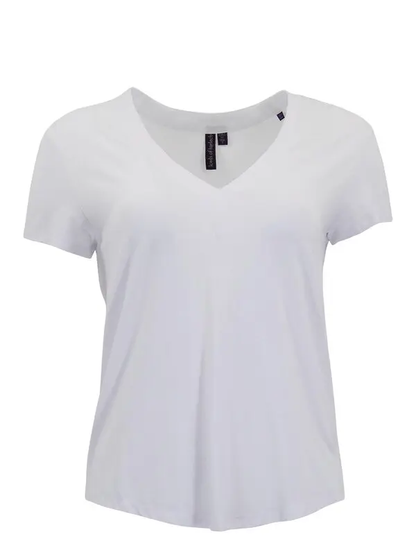 LORDS OF HARLECH Victoria V-neck Top - White