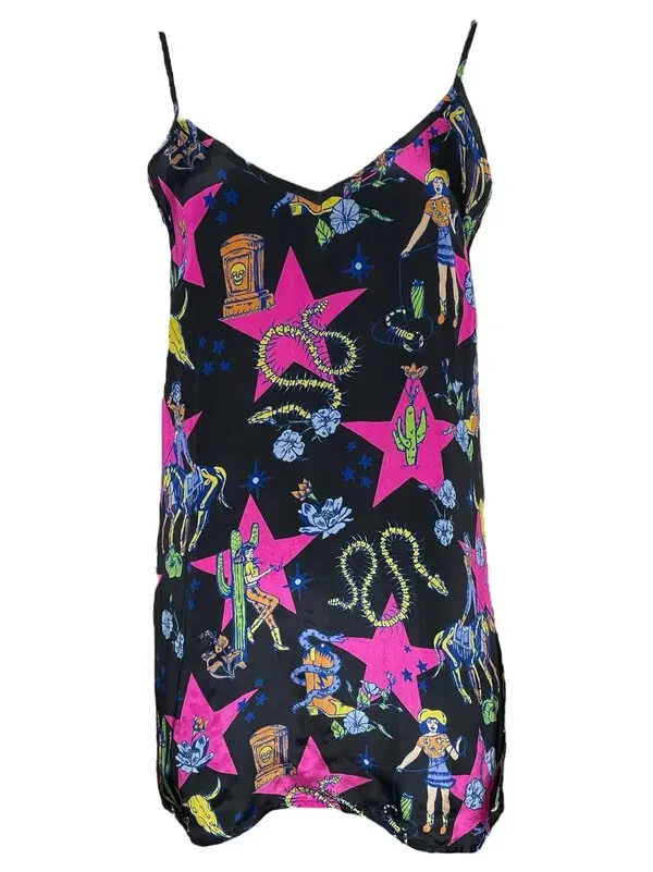 ANY OLD IRON Circus Rider Short Dress - Black/pink